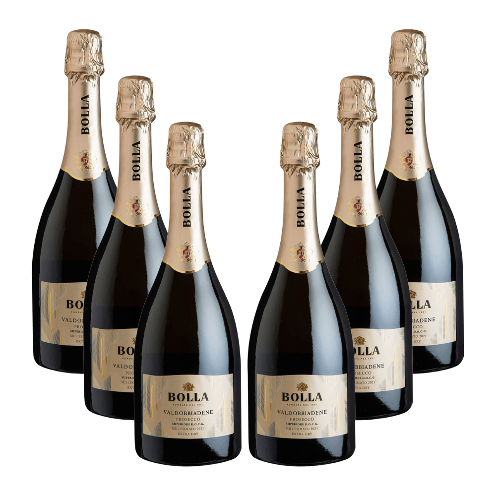 6 bottiglie VALDOBBIADENE Prosecco Superiore DOCG Extra Dry | Vinicum ...