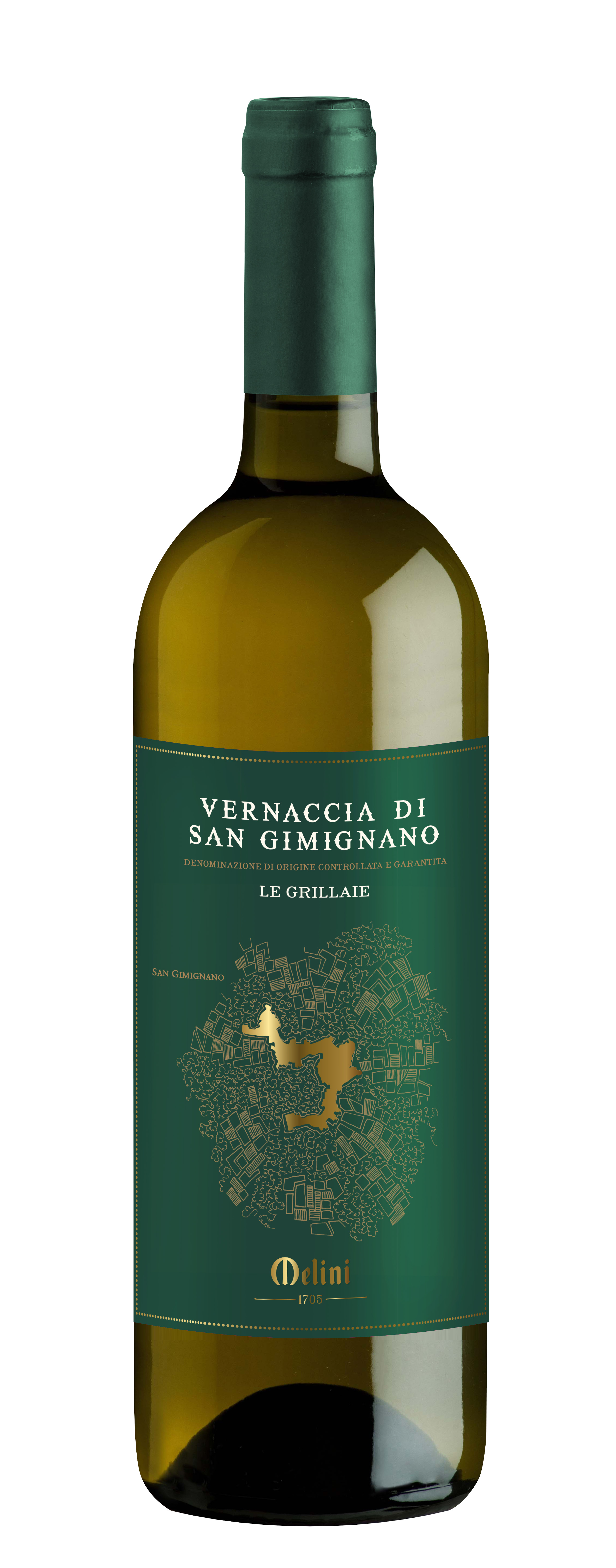 Vernaccia di San Gimignano Le Grillaie DOCG – Elegant Tuscan White Wine